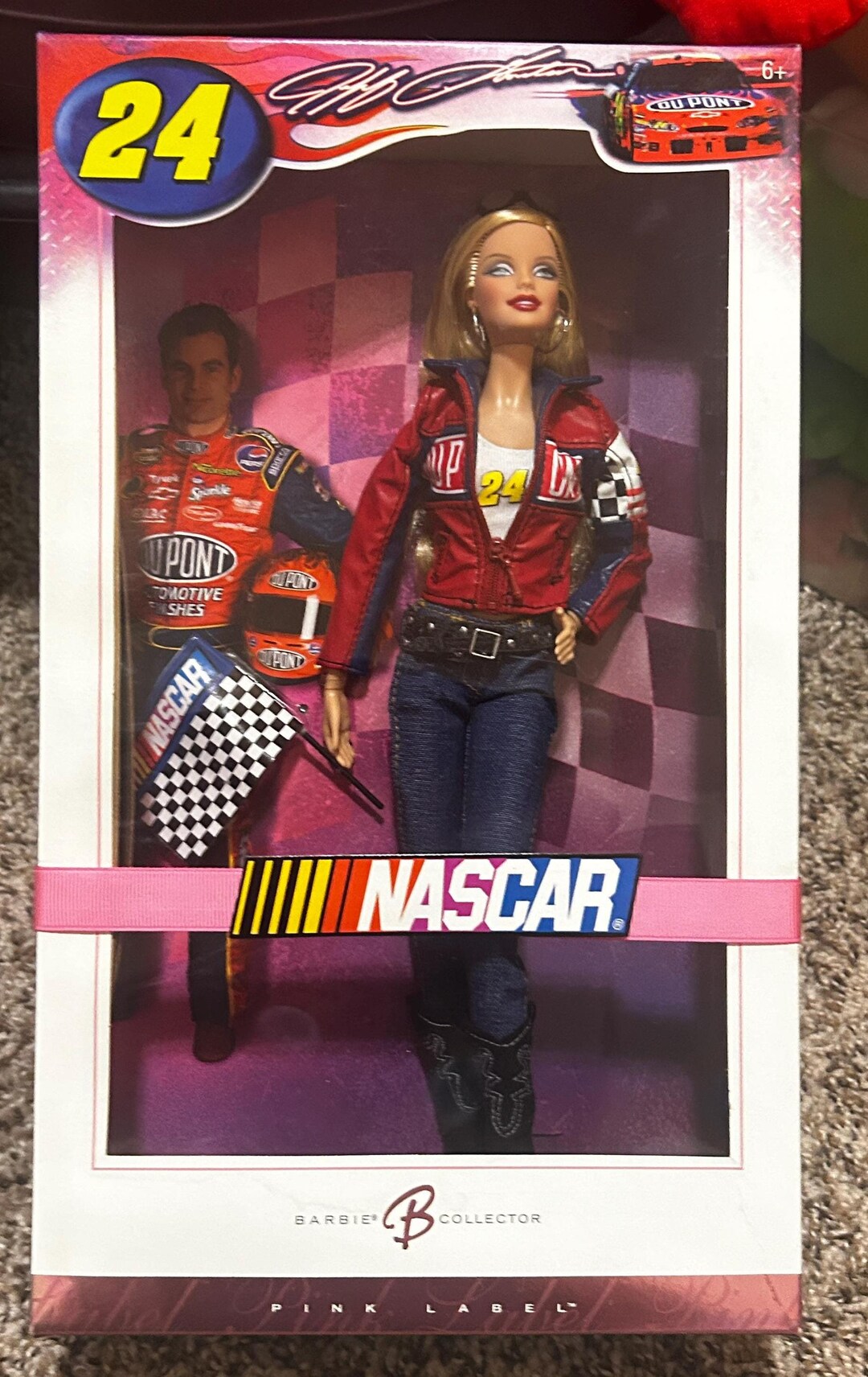 Jeff Gordon 24 Nascar Barbie Pink Label Collector Doll Mattel - Etsy