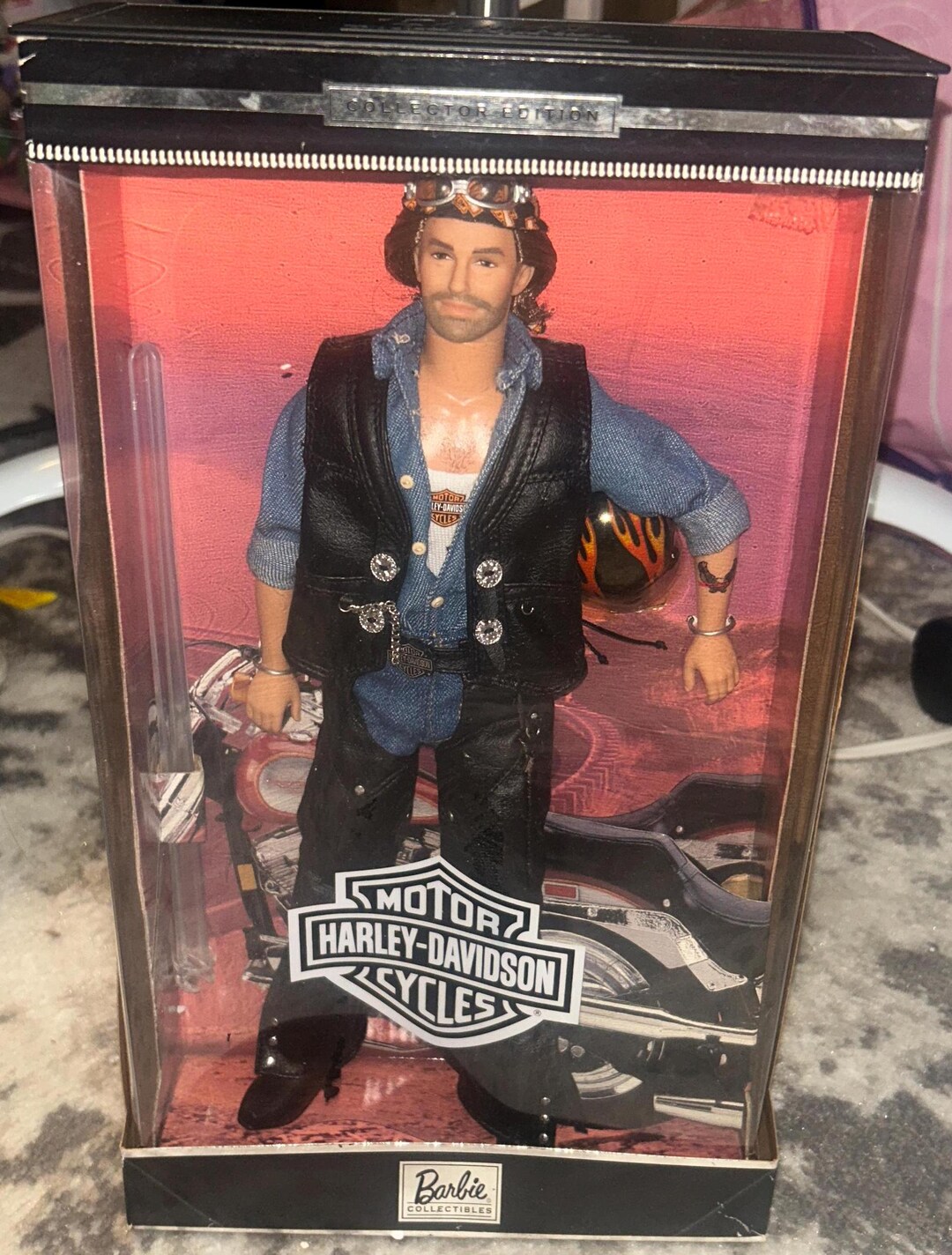 Barbie-ken #2 Harley-davidson Collector Editon Vintage Doll Mattel (NWT ...
