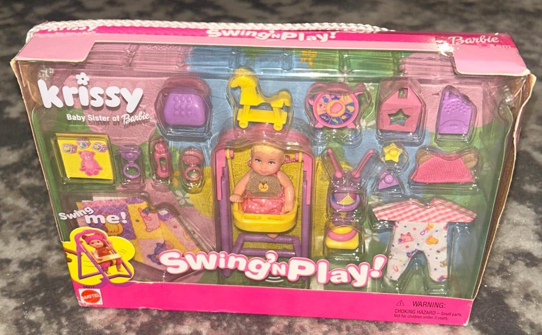 Barbie-krissy Baby Sister of Barbie-swing 'N Play Doll Set - Etsy