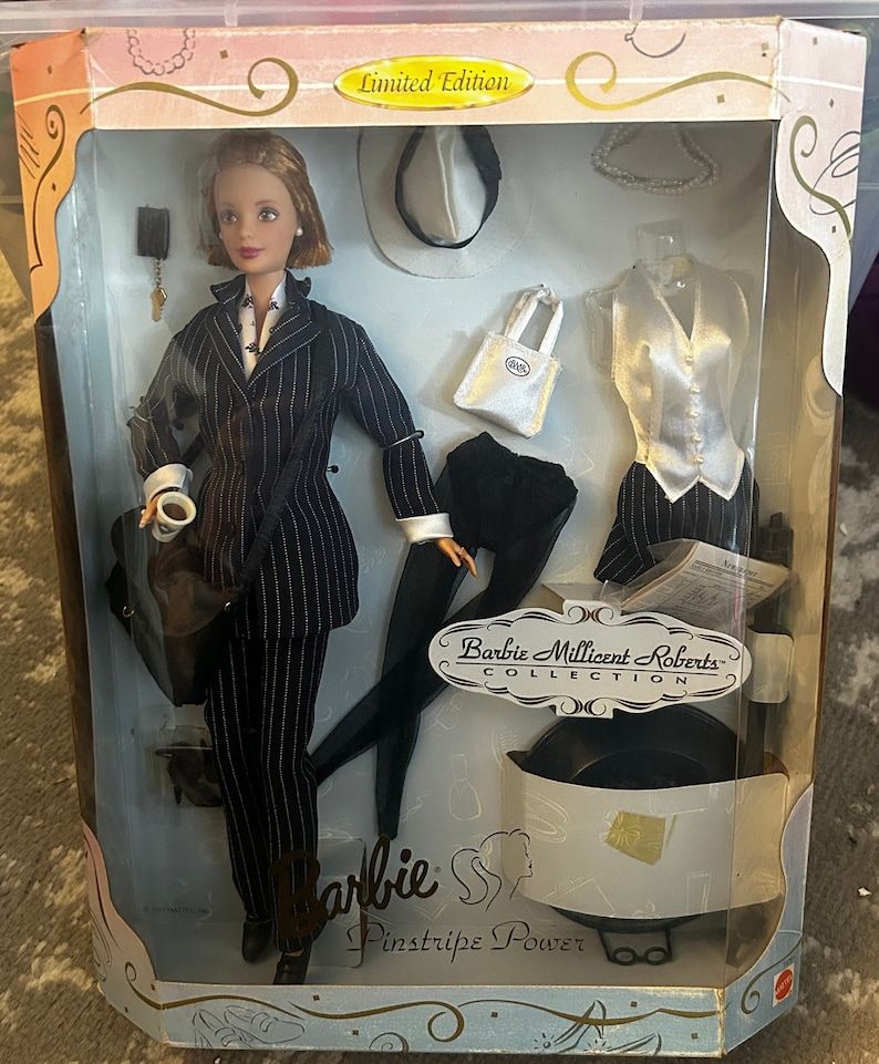 Barbie Millicent Roberts Pinstripe Power Limited Edition Vintage Doll ...