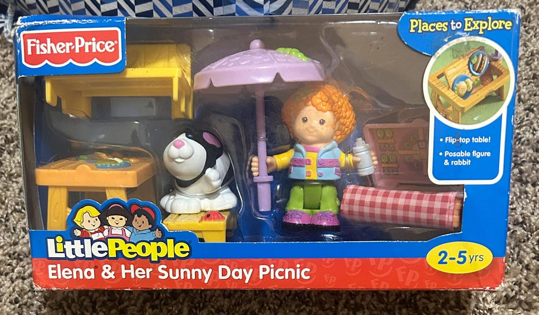 Fisher-price Little People Elena and Her Sunny Day Picnic - Etsy