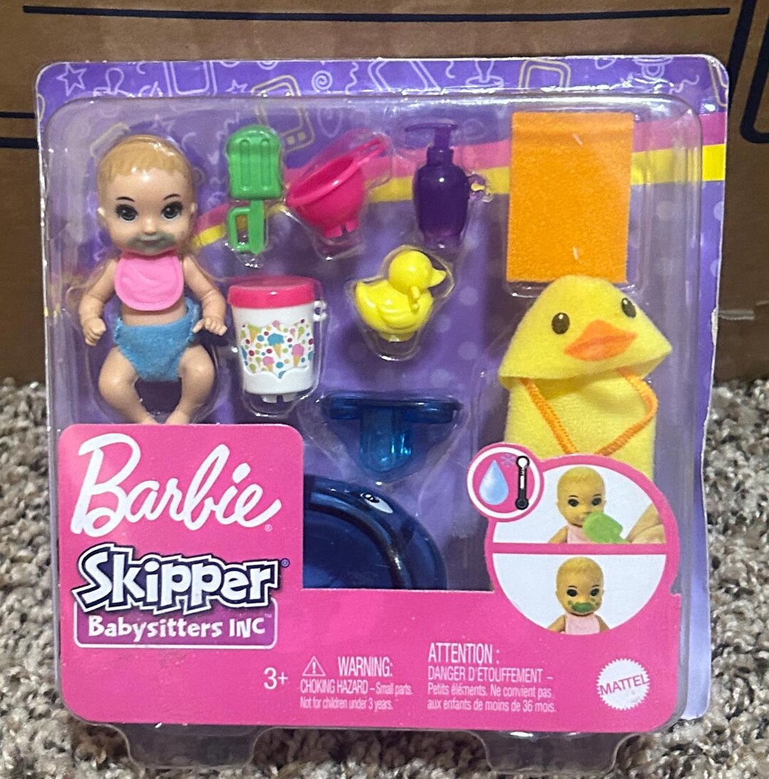 Barbie Skipper Babysitters Inc Feeding and Bath Time Doll Set - Etsy