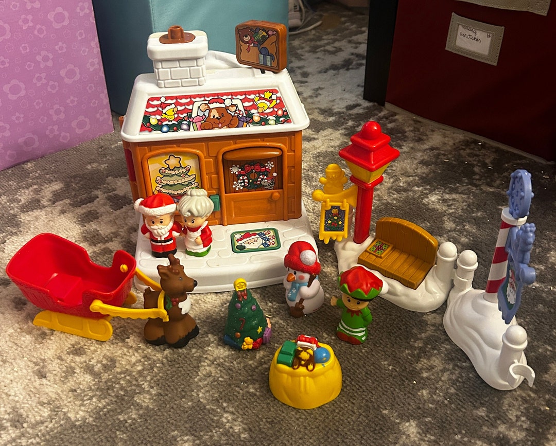 Fisher-price Little People Visit From Santa Set - Etsy