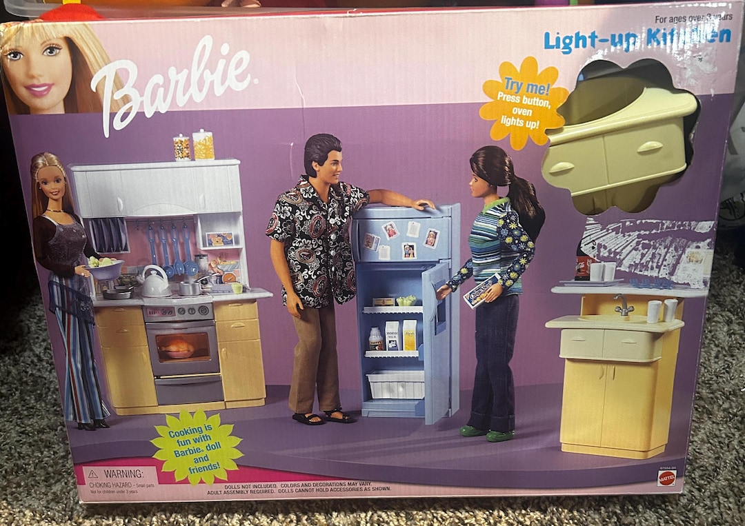 Barbie Living in Style Light up Kitchen Mattel - Etsy