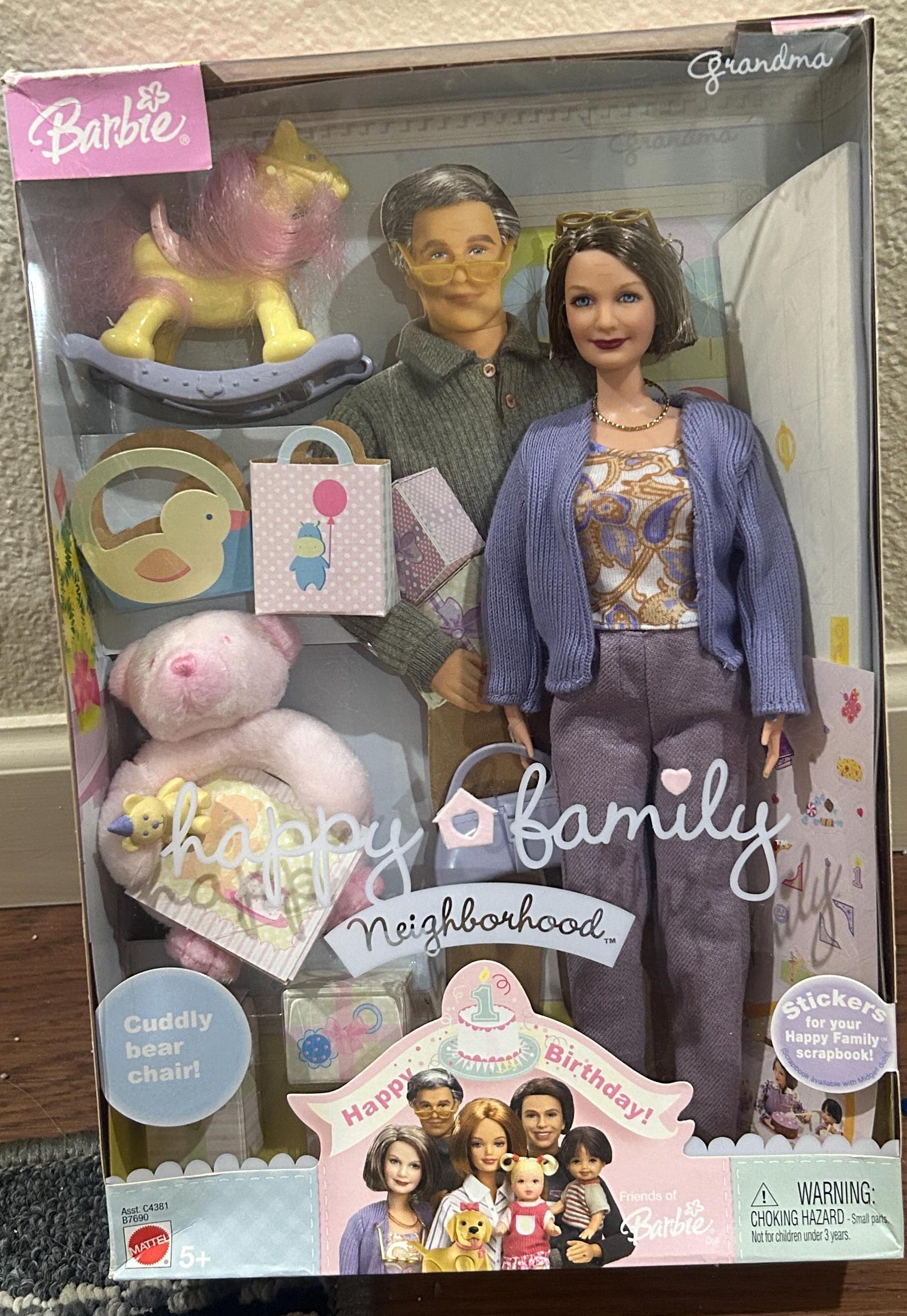 Barbie-happy Family Neighborhood 1st Birthday Grandma Doll Mattel - Etsy