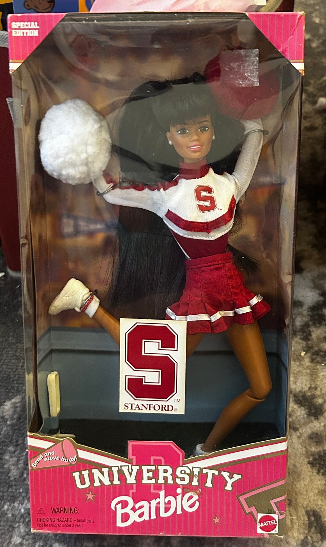 University Barbie Standford University Cheerleader - Etsy
