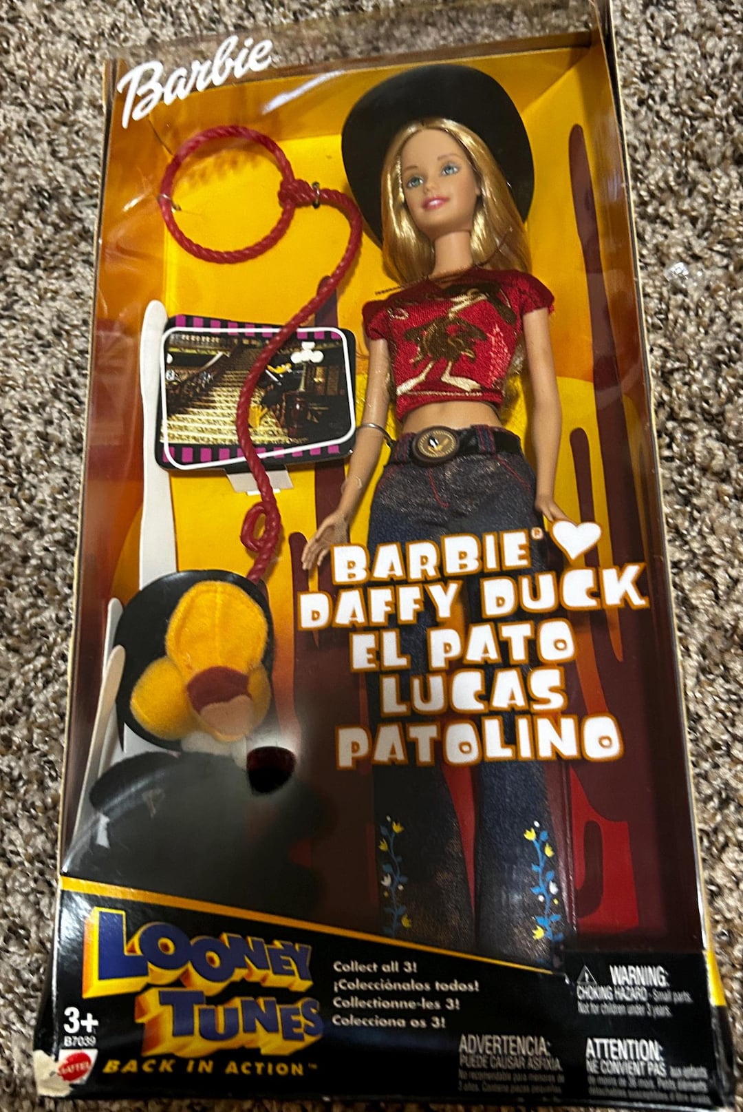Looney Tunes Barbie Loves Daffy Duck With Plush Duck Mattel - Etsy