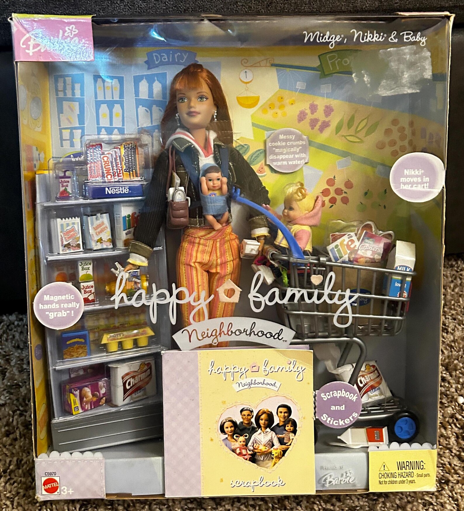 Barbie-happy Family Neighborhood Grocery Store Set Midge, Nikki and ...