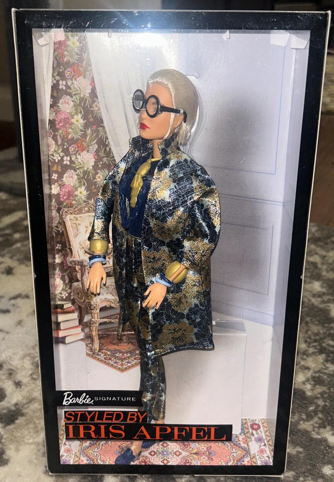 Barbie Signature Doll Styled by Iris Apfel-blus and Gold Suit (NEW) - Etsy