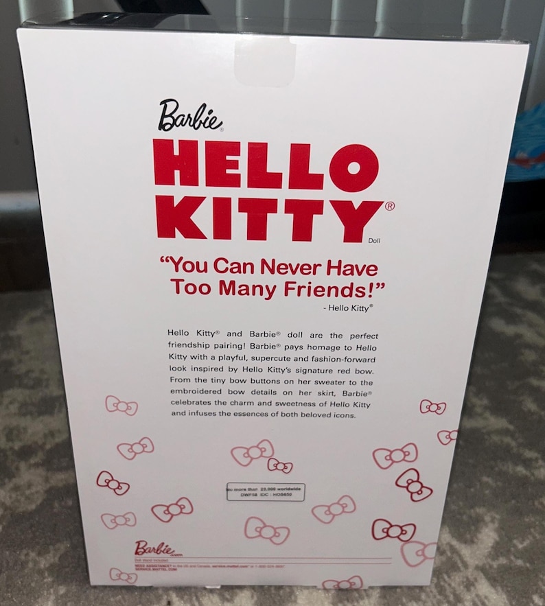 Mattel Hello Kitty Barbie Signature Limited Edition Doll + White Sleeve ...