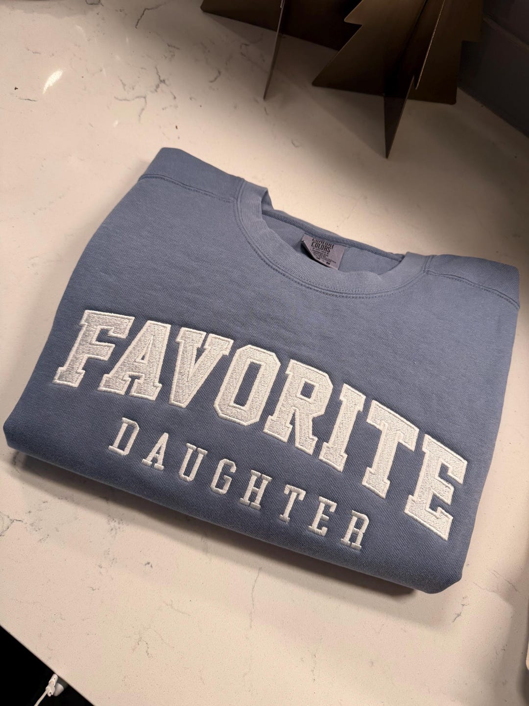 Favorite Daughter Sweatshirt | Custom Embroidered Sweatshirt | Cozy ...