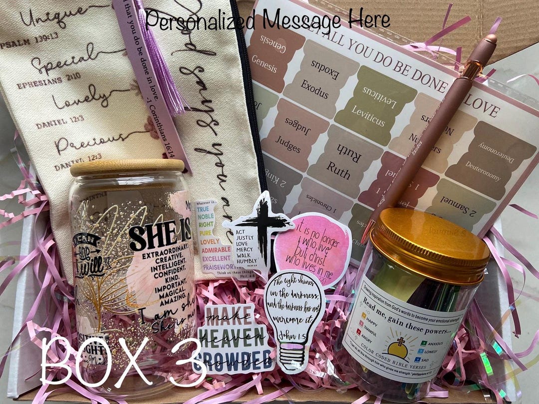 Religious Gift Box Birthday Gift for Her Christian Gift Box Thank You ...