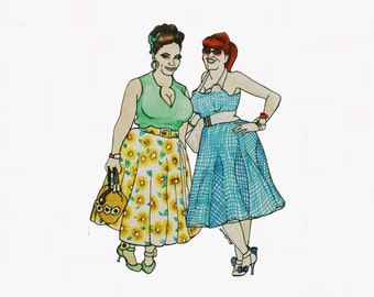 Pin Up Drawing Etsy