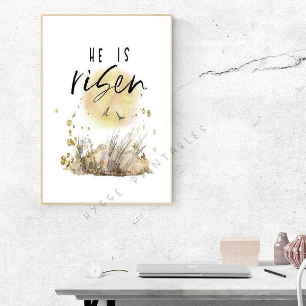 The He is Risen Clipart - Etsy