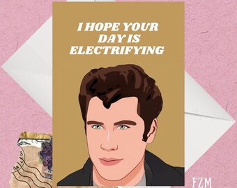 Grease Birthday Card - Etsy