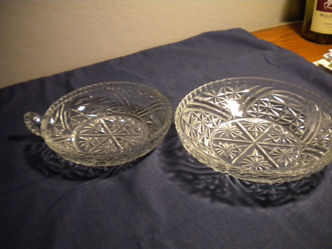 Cut Glass Condiments Bowls - Set of 2! - Etsy