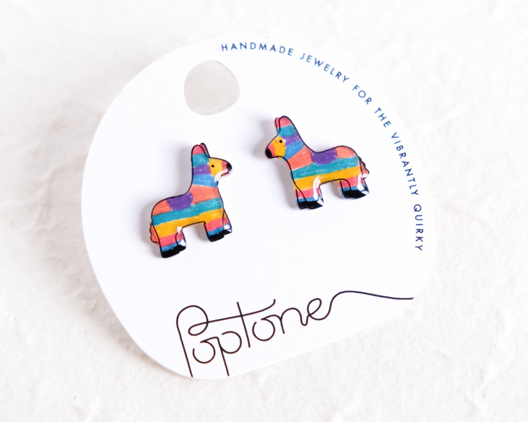 Piñata Earrings, Piñatas, Fiesta Jewelry, Cinco De Mayo Earrings ...