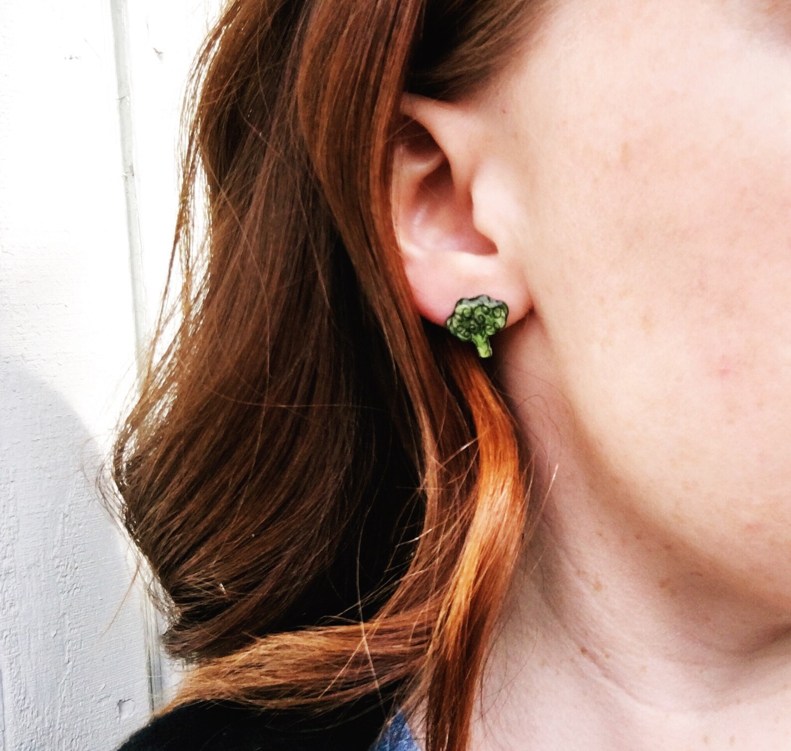 Broccoli Stud Earrings, Cute Vegetable Earrings, Kawaii, Food Jewelry ...
