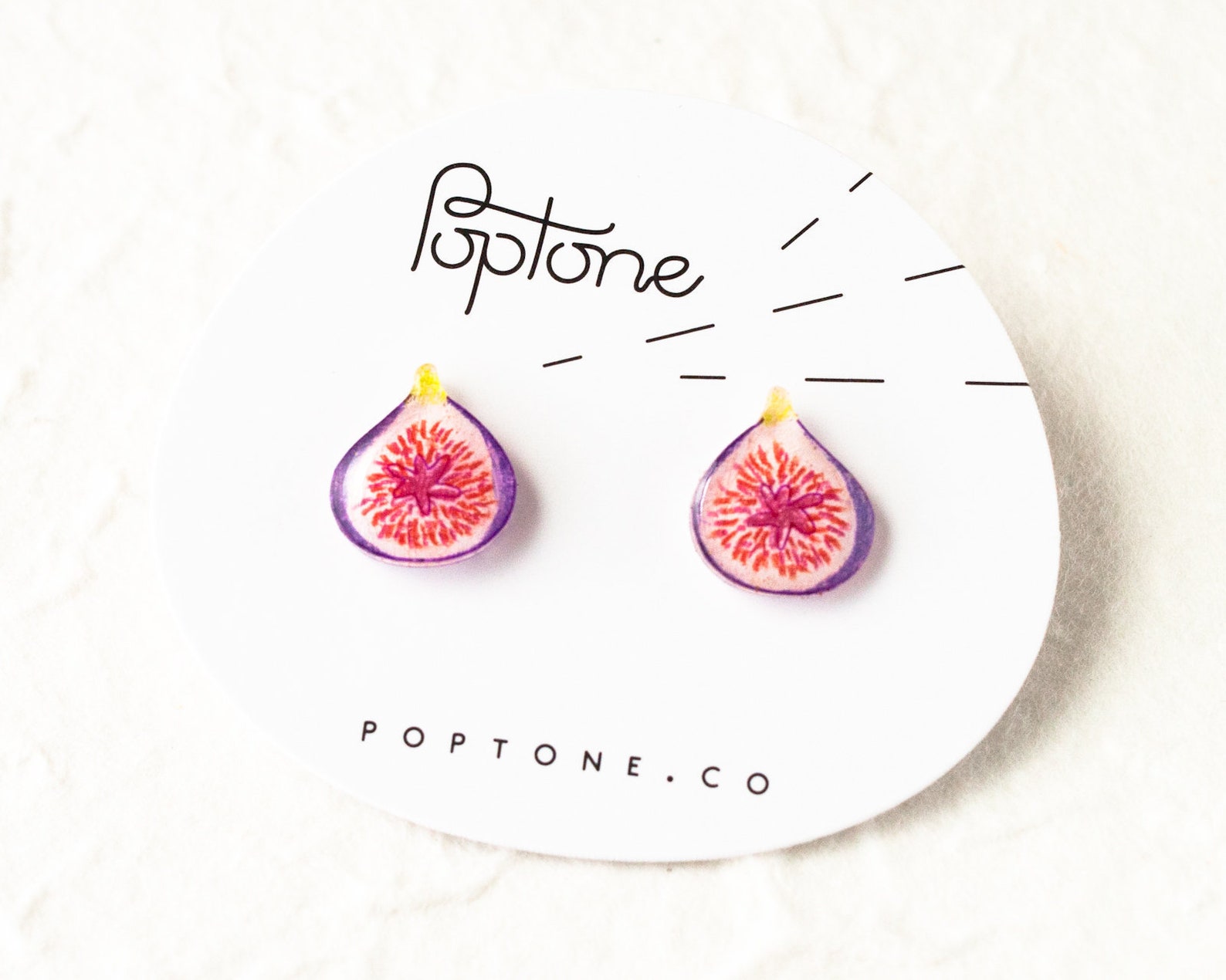 Fig Earrings / Fig Fruit Studs / Food Jewelry / Fig Fruit / | Etsy