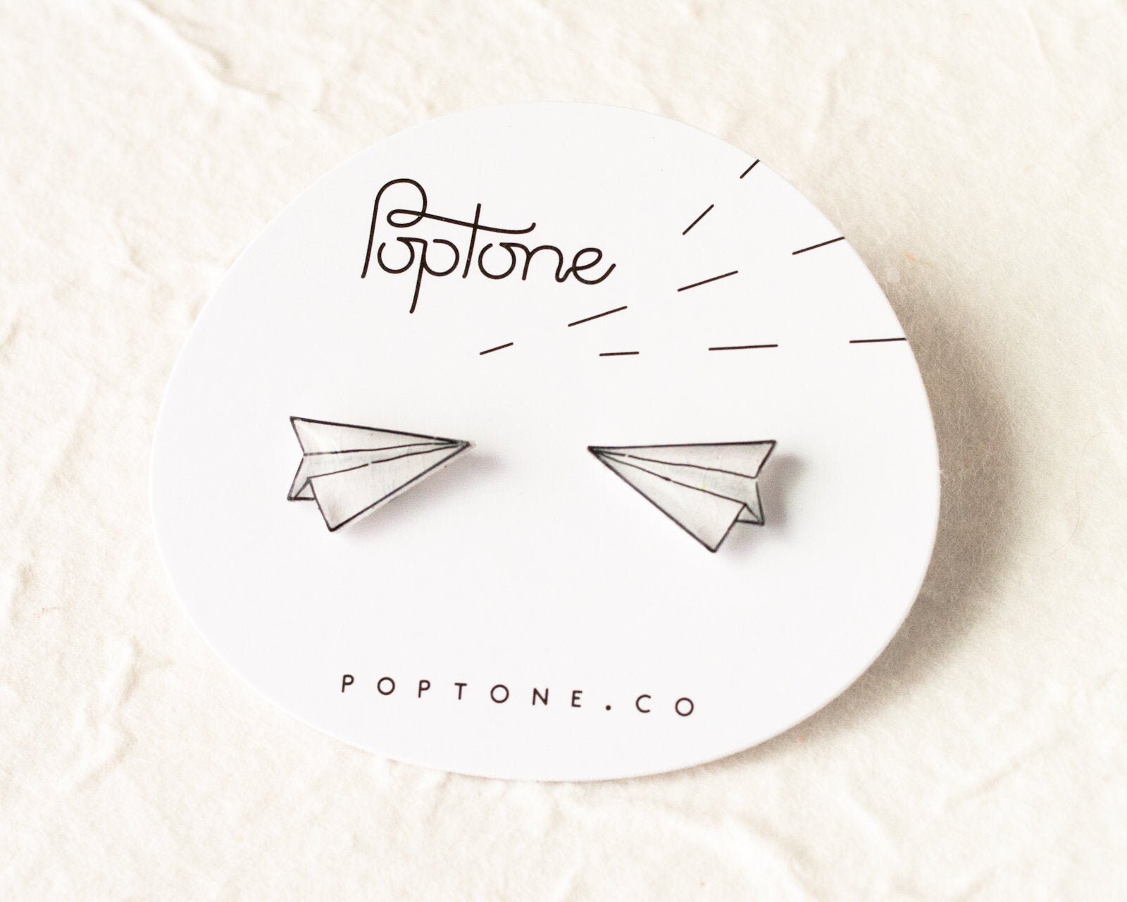Paper Airplane Studs Airplane Earrings Paper Plane Studs - Etsy