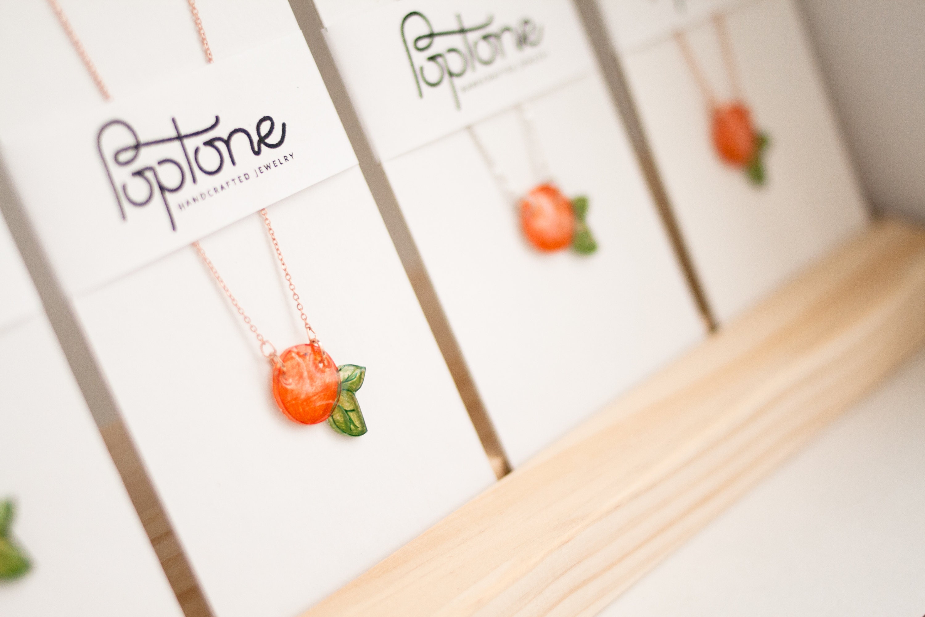 Orange Fruit Necklace Clementine Pendant Fruit Necklace | Etsy