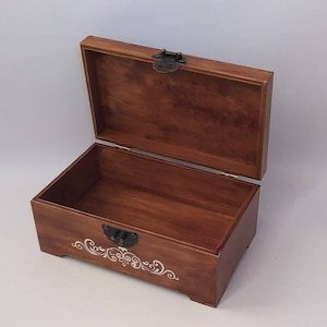 Large Wooden Storage Box Rustic Style - Etsy