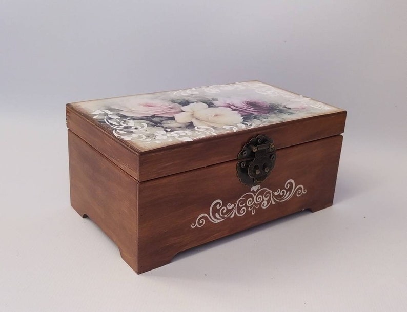 Large Wooden Storage Box Rustic Style - Etsy