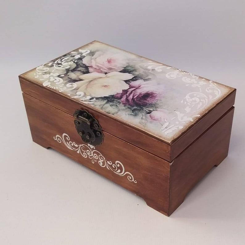 Large Wooden Storage Box Rustic Style - Etsy