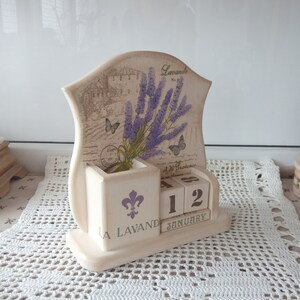 Wooden Calendar With Lavender - Etsy