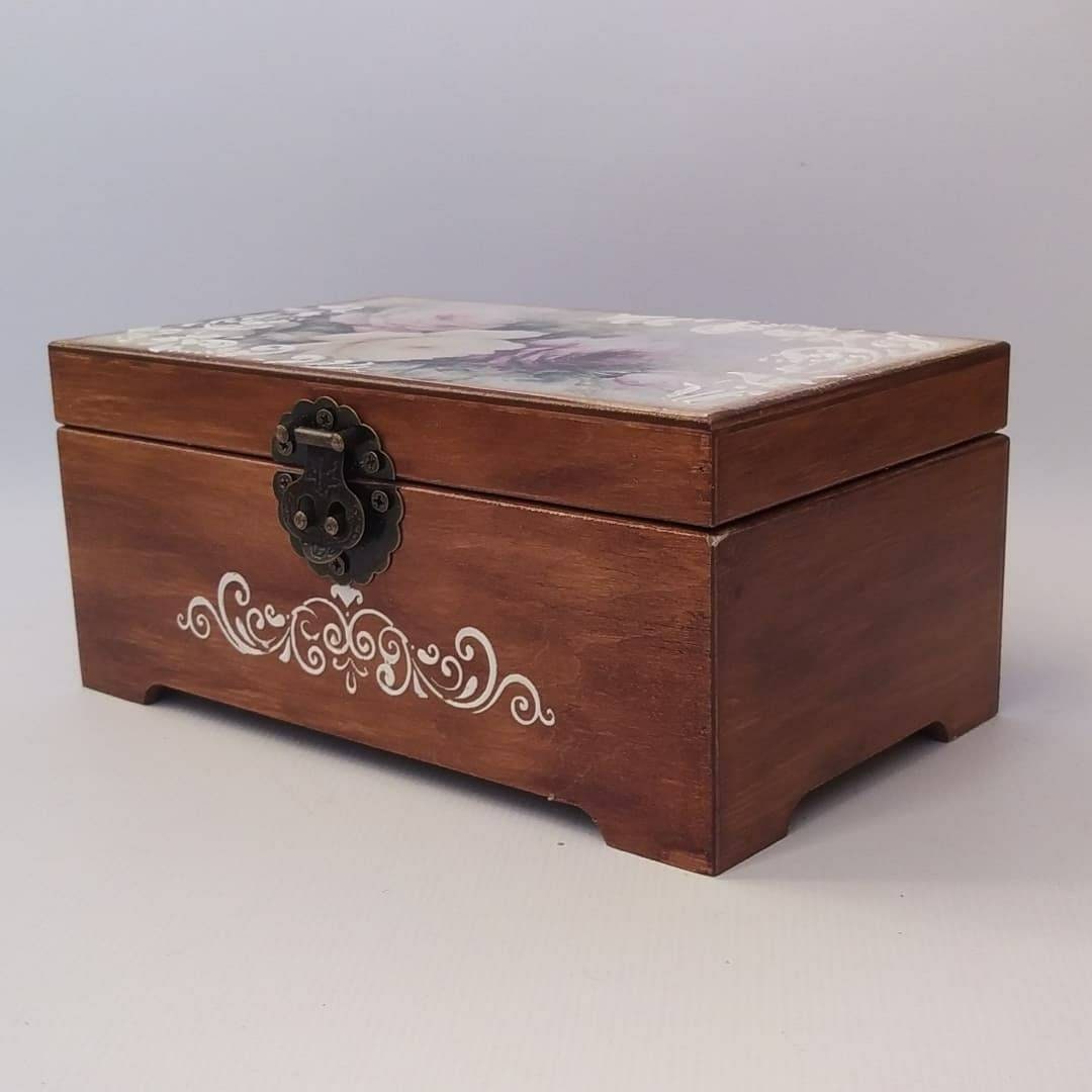 Large Wooden Storage Box Rustic Style - Etsy