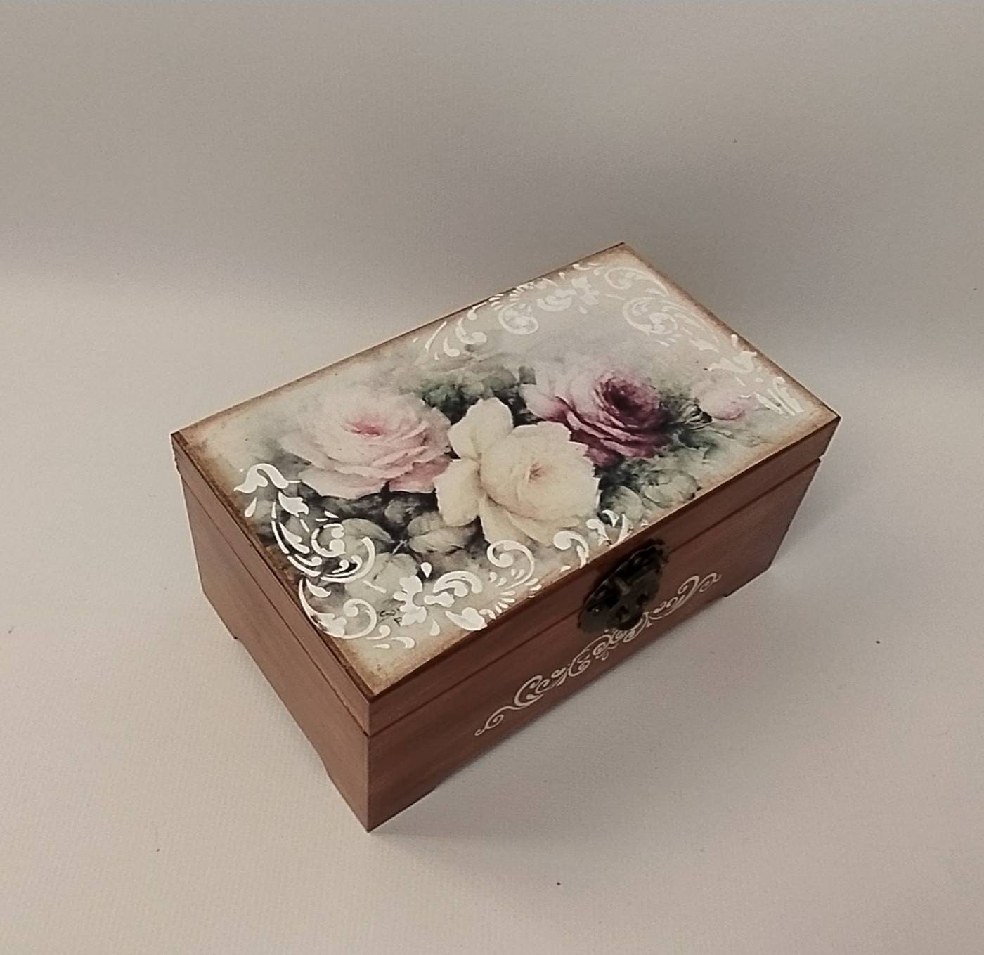 Large Wooden Storage Box Rustic Style - Etsy