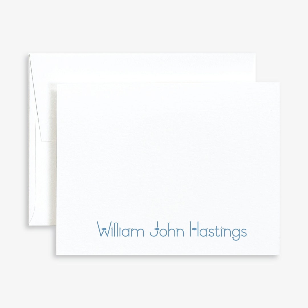 Personalized Note Cards for Kids Kids Stationery Kids Thank You Cards ...