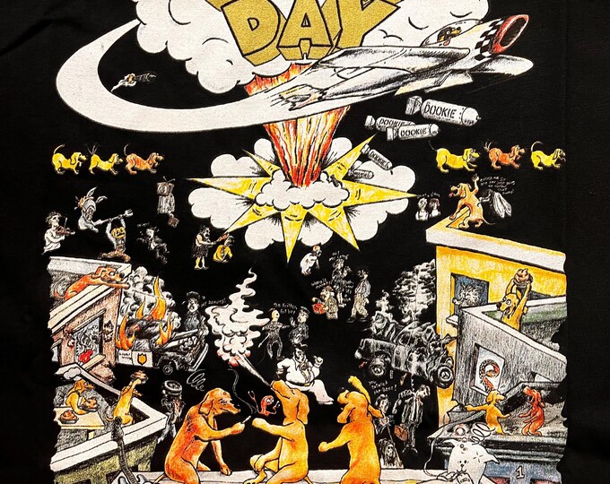 Green Day, Dookie Original Artwork, Vintage Style T Shirt, Rock off ...
