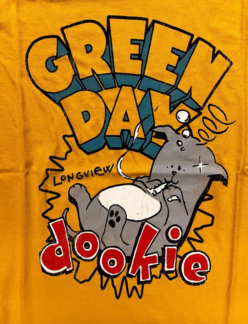 Green Day, Longview, Dookie, Vintage Style T Shirt, Rock off Brand, 100 ...