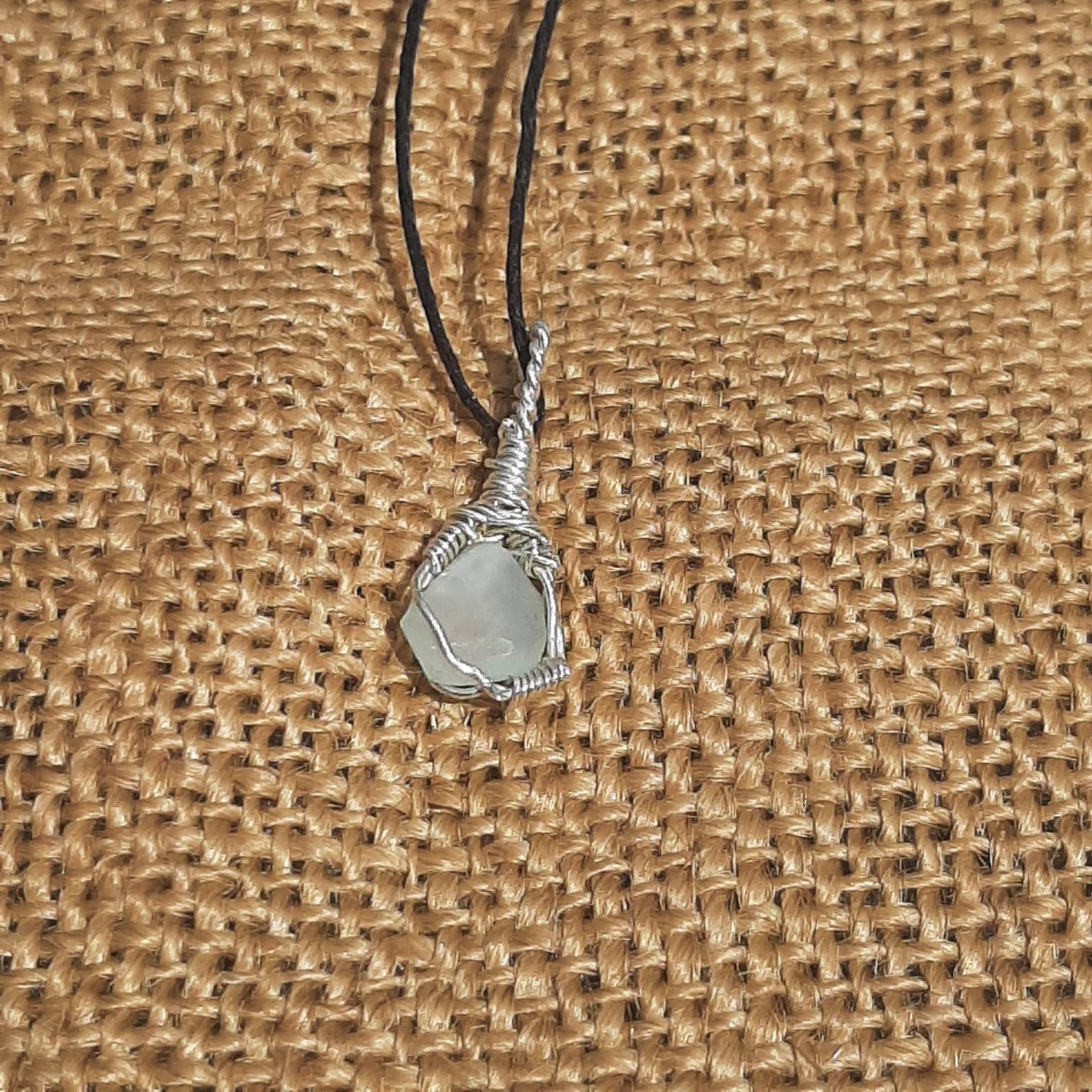 Handcrafted Gem Silica Necklace Solid .925 Sterling Silver | Etsy