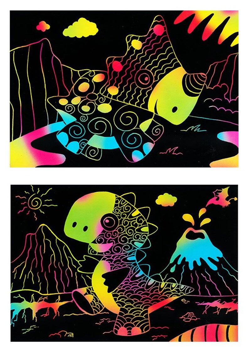 30 Sheet Scratch Art Rainbow Paper Scratchboard Classroom Art - Etsy