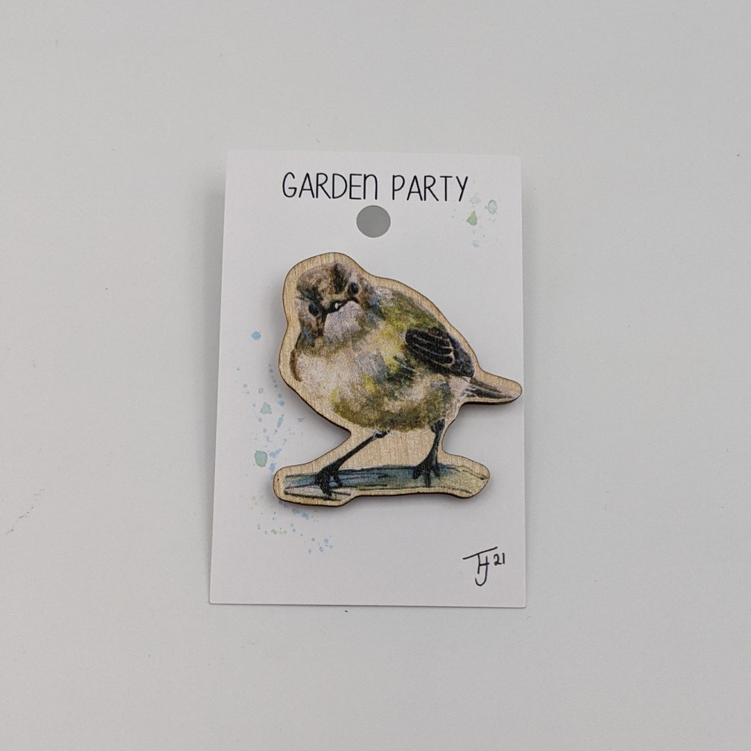 Wooden Fridge Magnet Sparrow / Wildlife Art / Unusual / Original ...