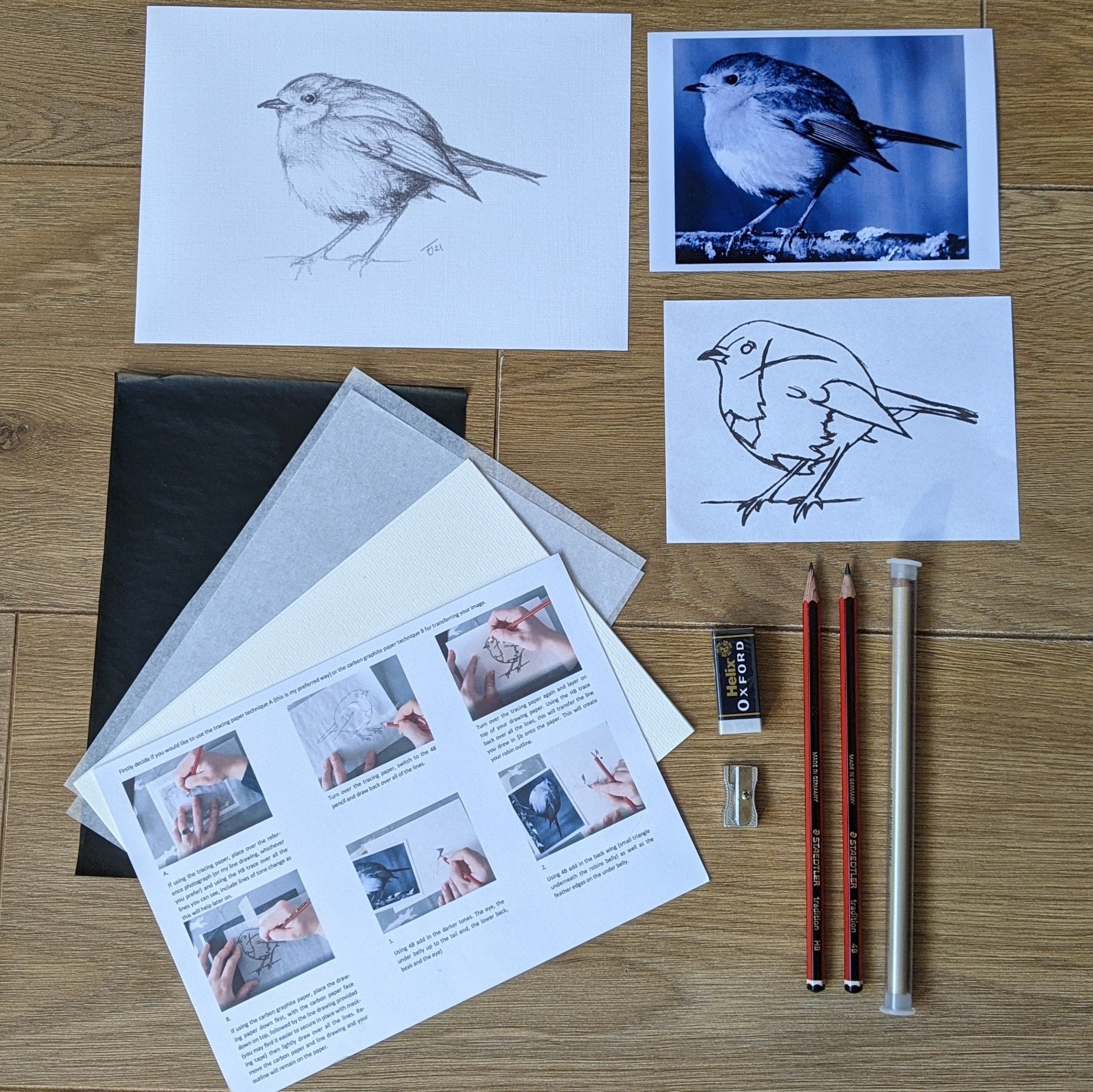 Letter Box Lesson - Pencil Drawing - Complete Kit and Instructions ...