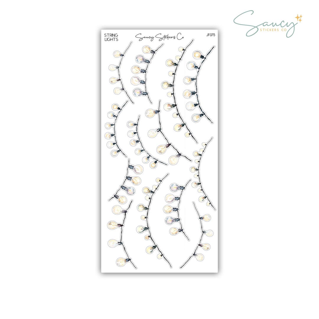 String Lights | Journaling | Sticker Kit | Bullet Journal | Journal ...