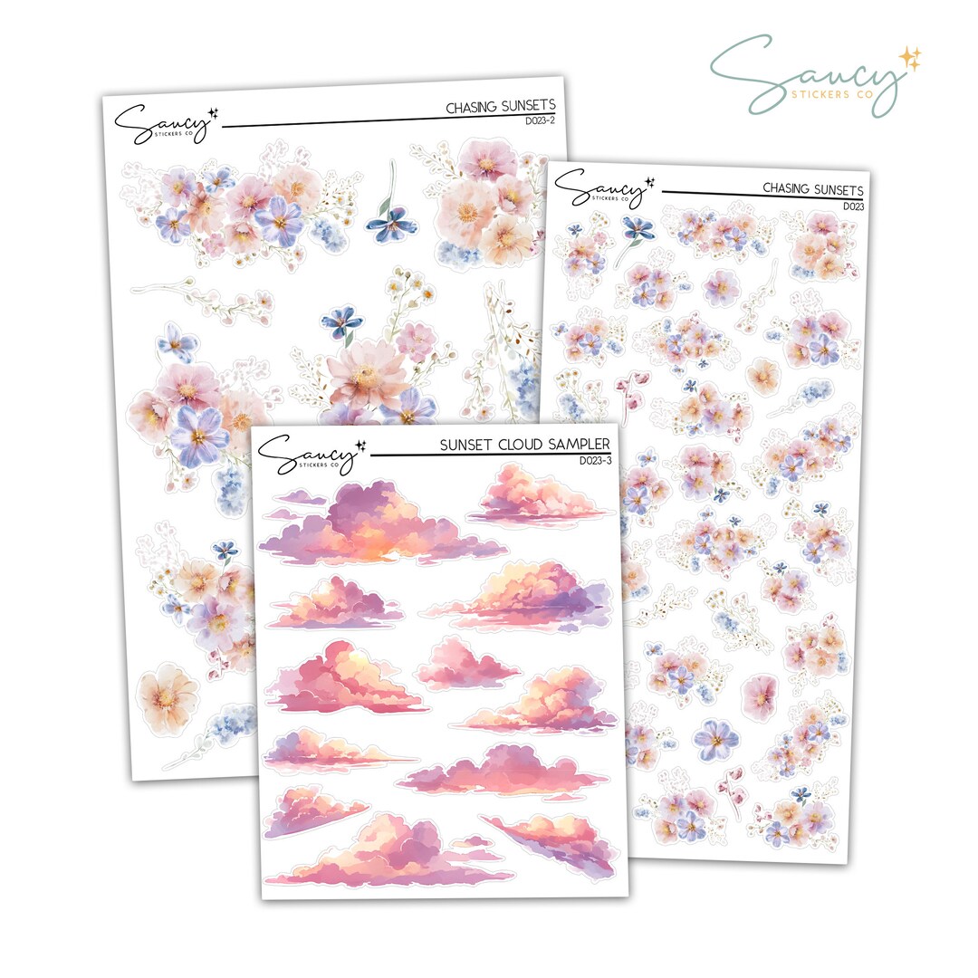 Chasing Sunsets Deco | Journaling | Sticker Kit | Bullet Journal ...