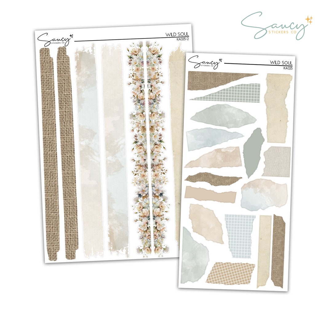 Wild Soul Add Ons | Journaling | Sticker Kit | Bullet Journal Stickers ...