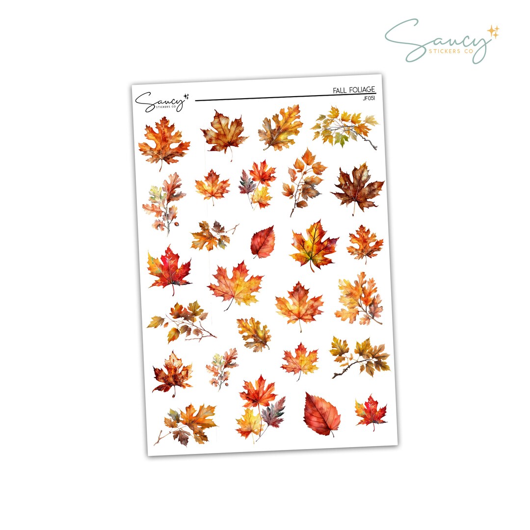 Fall Foliage | Journaling | Sticker Kit | Bullet Journal Stickers ...