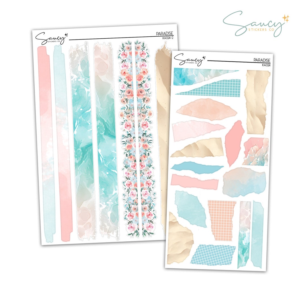 Paradise Add Ons | Journaling | Sticker Kit | Bullet Journal Stickers ...