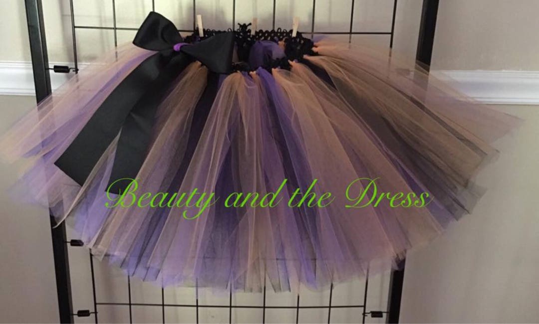 Tutu Halloween tutú de tulle de halloween tutu morado negro - Etsy España