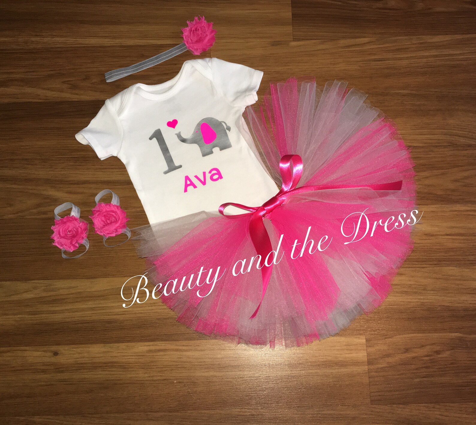 Elephant Birthday Set Elephant Tutu Set Elephant Tutu - Etsy