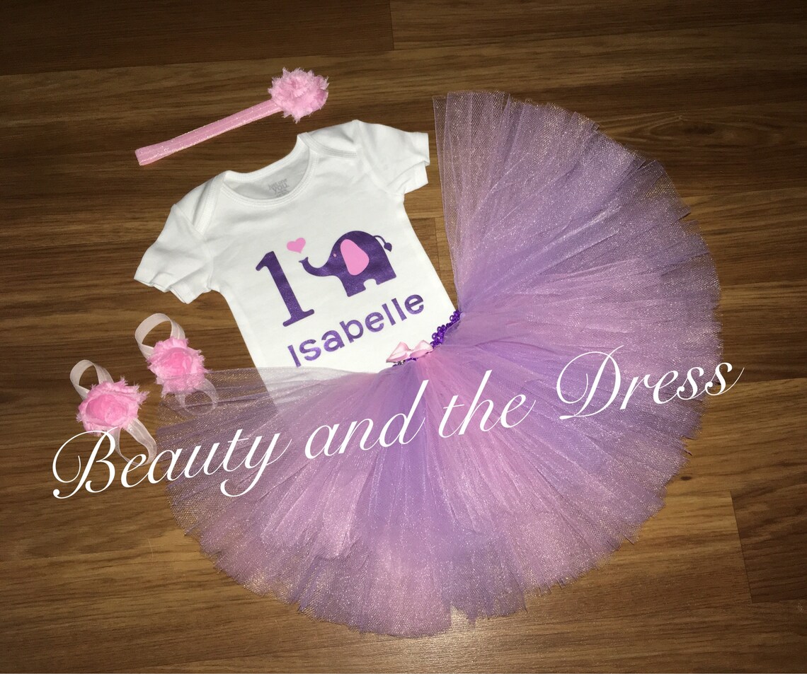 Elephant Birthday Set Elephant Tutu Set Elephant Tutu - Etsy