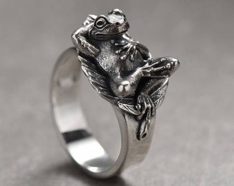 Frog ring | Etsy