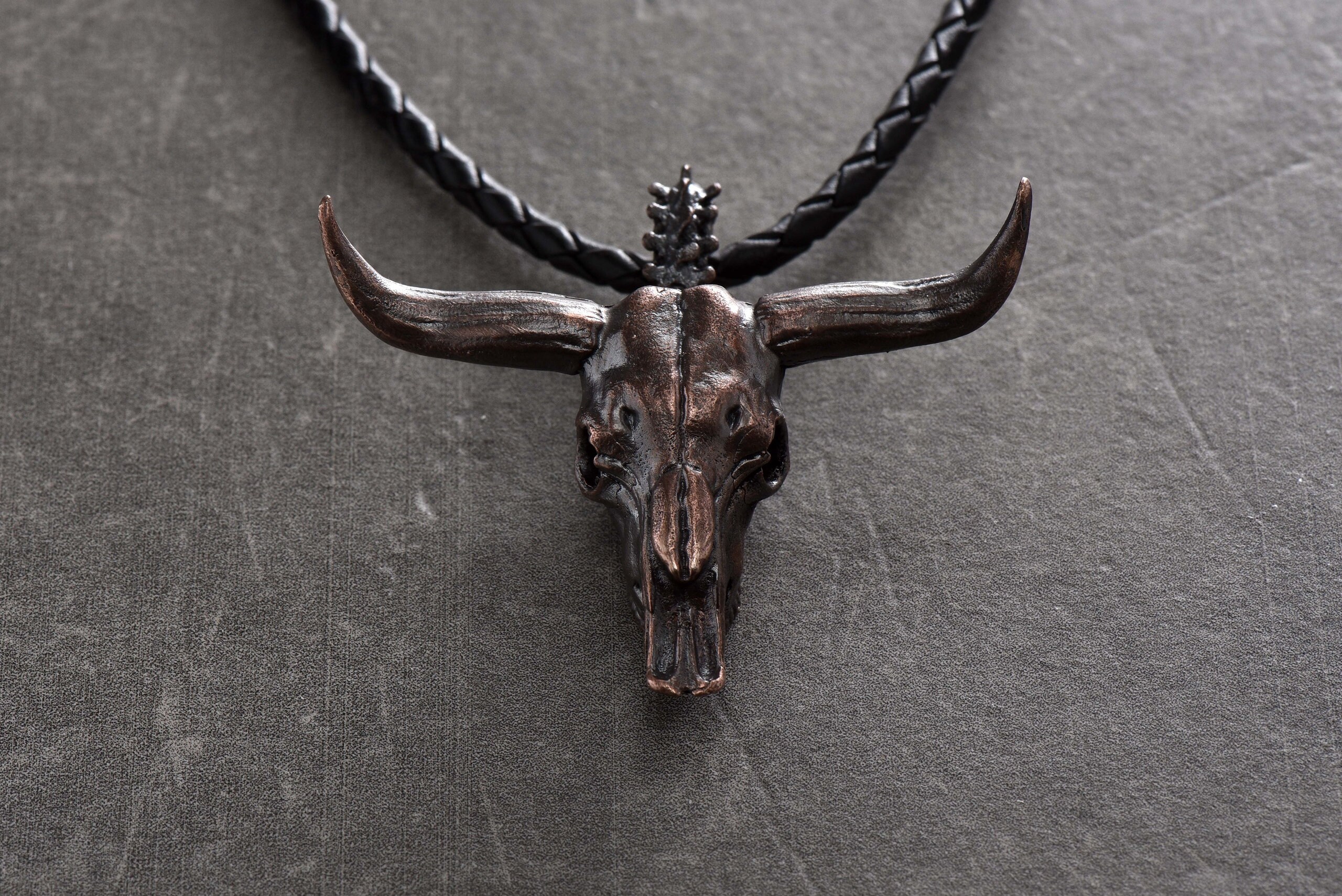 Bull jewelry Bull necklace Silver Bull skull jewelry Animal | Etsy