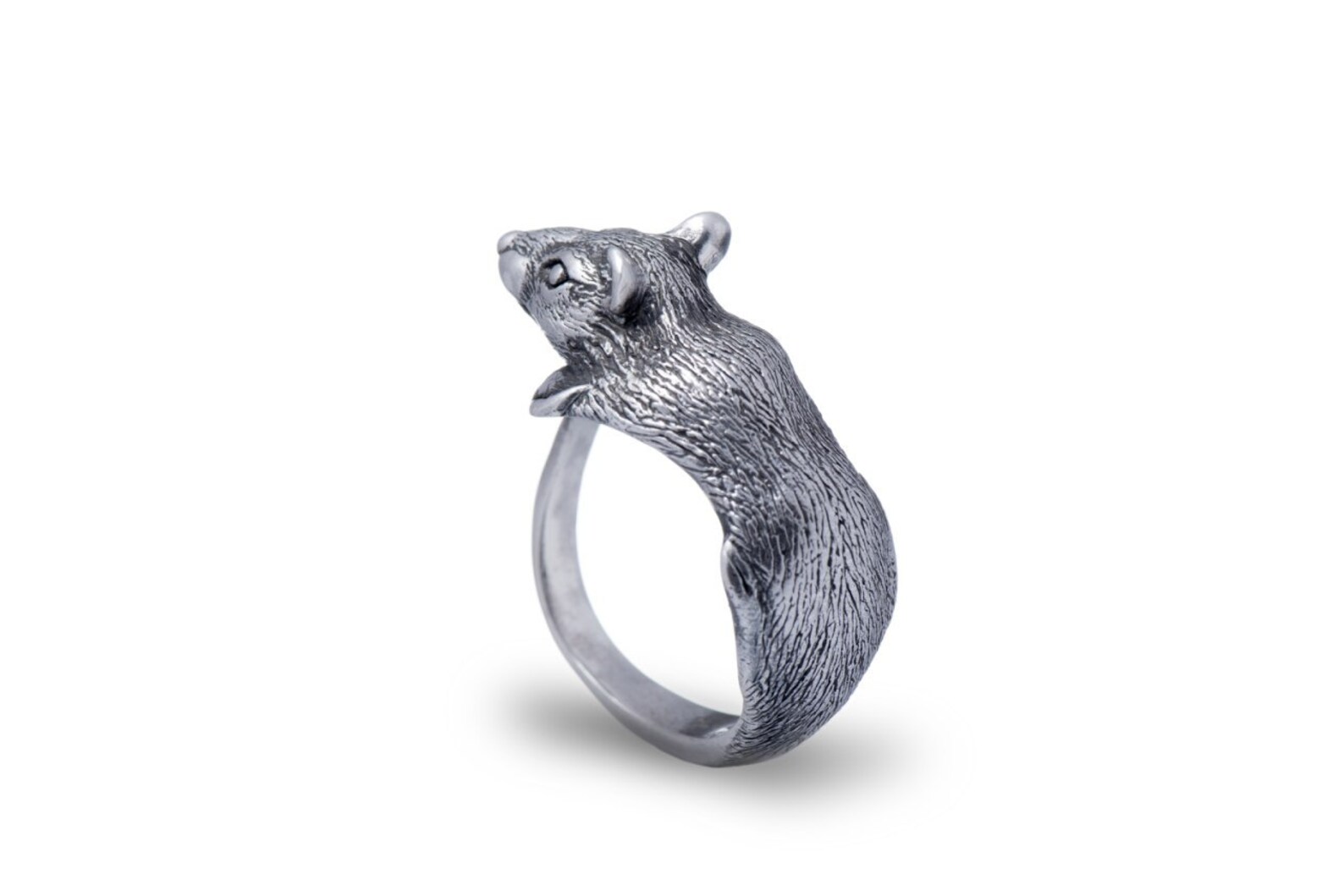 Rat ring Rat jewelry Animal jewelry Silver rat Mouse ring | Etsy