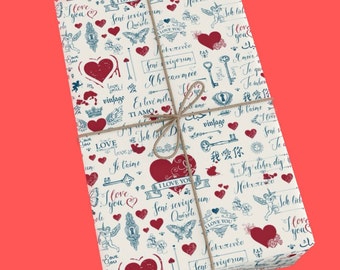 ASL I Love You Wrapping Paper American Sign Language - Etsy